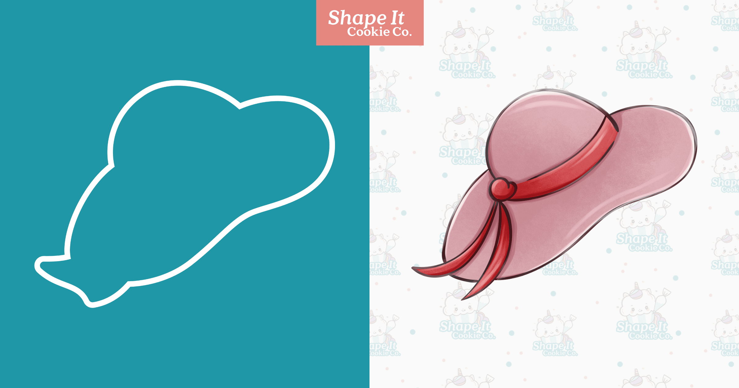 Floppy Hat Cookie Cutter - Shape It Cookie Co.